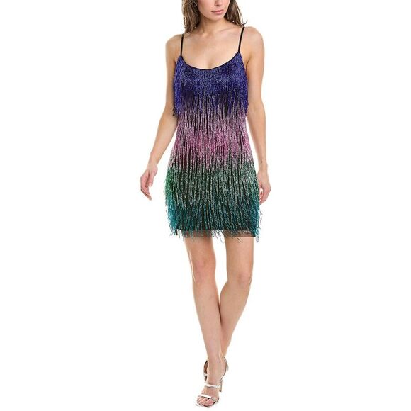 Liv Foster | Dresses | Liv Foster Beaded Fringe Mini Dress | Poshmark